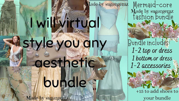 Virtual style you any aesthetic bundle by Sugargemz | Fiverr