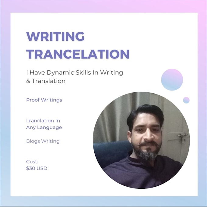 Rewrite and translate the projects by Pakistanyasi786 | Fiverr