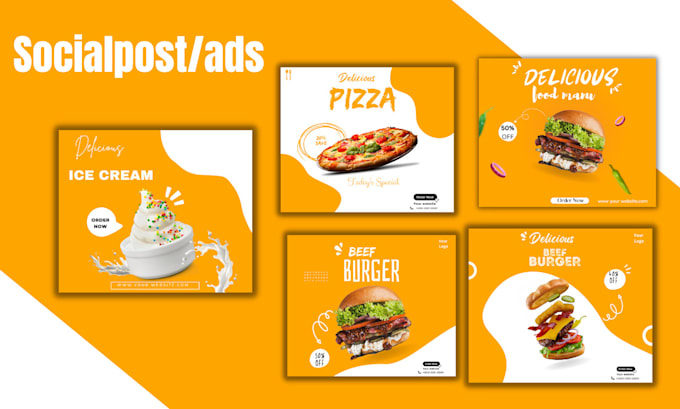 Create eye catching instagram post , facebook ads with in 5 hours by ...
