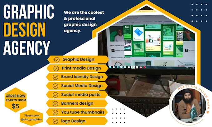 Create stunning graphic designs for your social media websites and ...