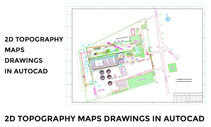Create 2d topographic maps, contour maps using with autocad by Surveyorarif | Fiverr