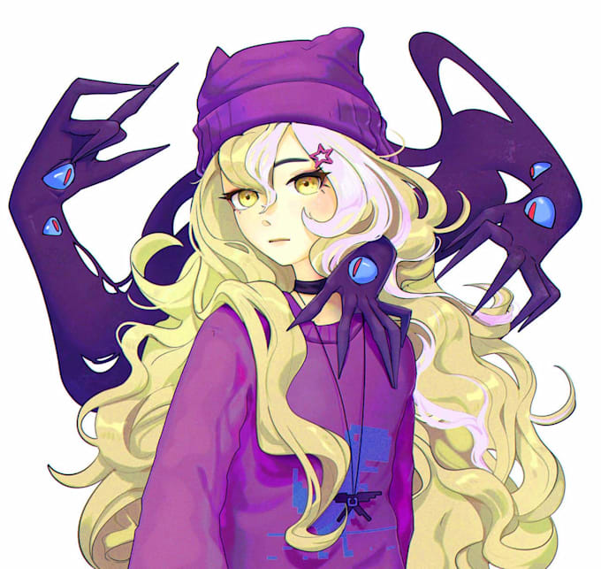 Draw custom anime character art, character portrait for you by Komodoon ...