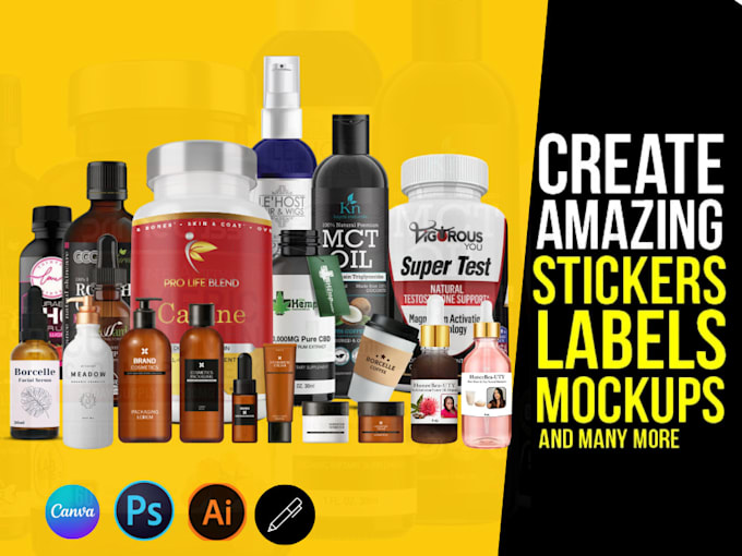 Design label and mockup for your product by Alam62 | Fiverr