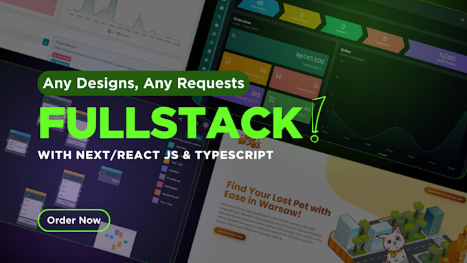 Create fully functional react or next js website using typescript by ...