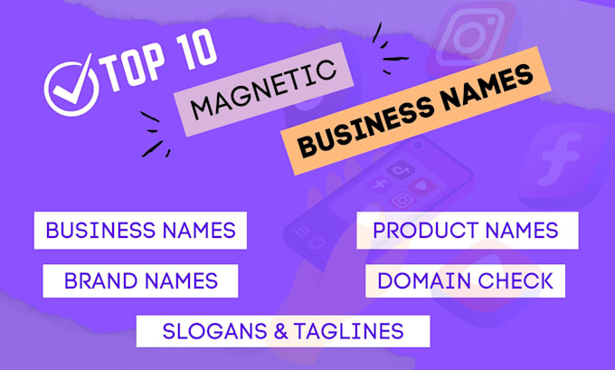Create 10 amazing brand names for your business, company or products ...