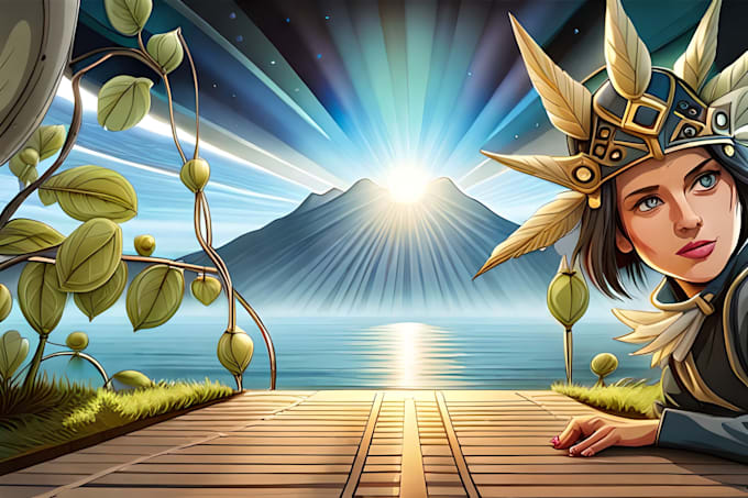 Create an ai generated fictional art or a fanart for you by Suneha ...