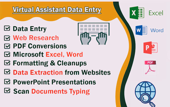 Data entry web research data collection and excel data entry by ...