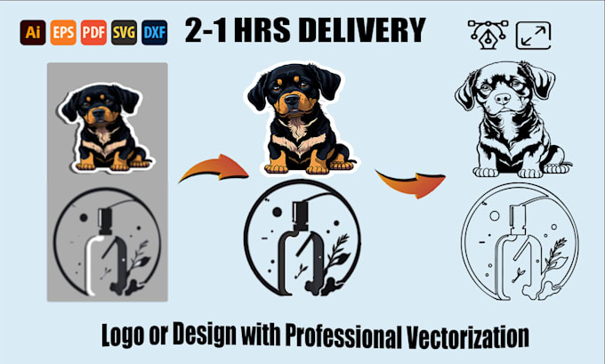 Precisely convert logo or image into vector format by Pubnow | Fiverr