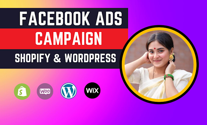 Setup shopify facebook ads and instagram promotion, run creative fb ads ...