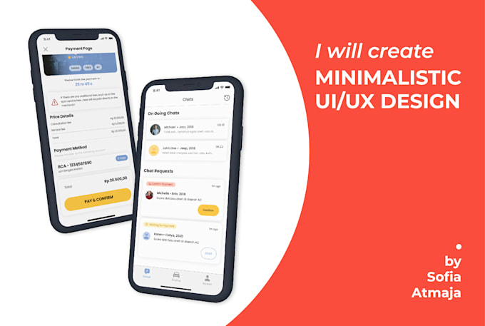 Create minimalistic ui design by Sofia_atmaja | Fiverr