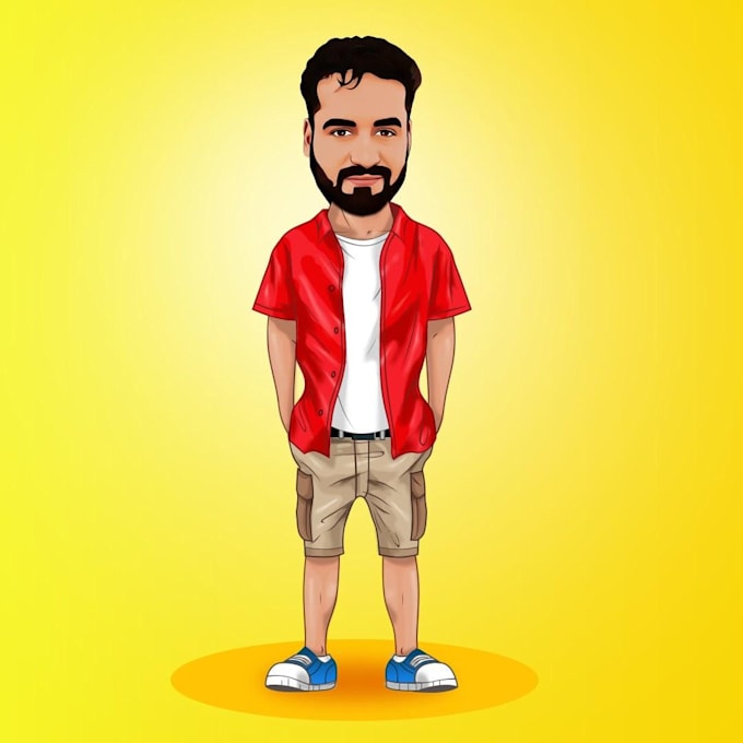 Create your pic to cartoon vector by Javedmengal817 | Fiverr