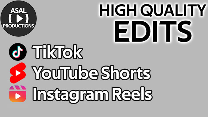 Create a tiktok, yotube shorts or instagram reels edit by Asalproductions | Fiverr