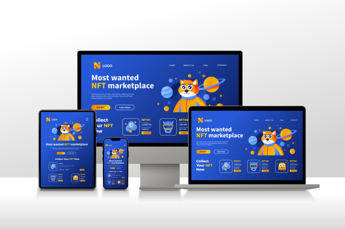 Design professional responsive website using html , css and javascript ...