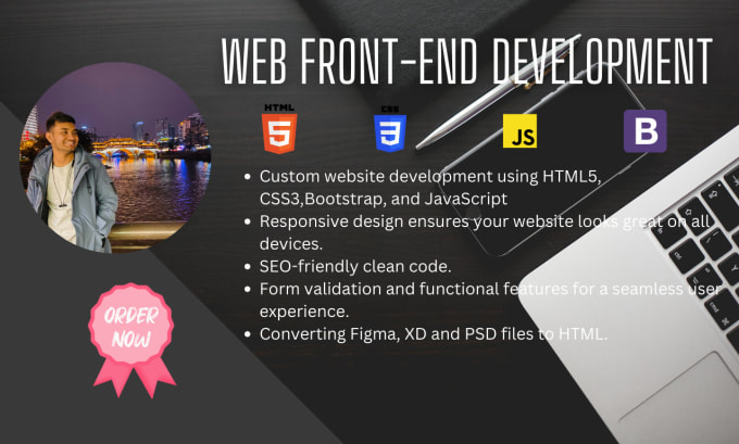Create A Unique Web Design Using Css Html And Javascript By Emonroky Fiverr
