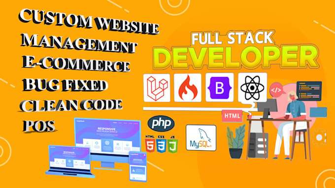 Build a custom website using php laravel and fix bugs by Iqbal_hossen1 ...