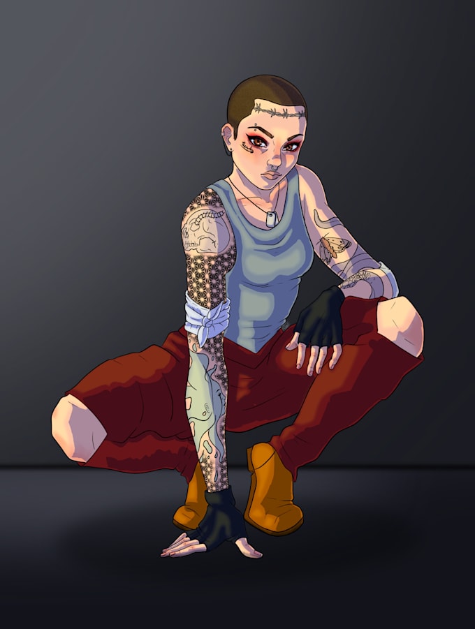 Create unique custom full rendered character art in my style by Candice ...