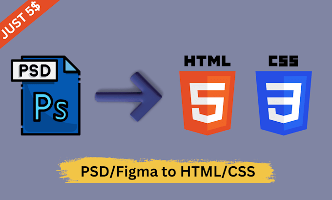 Covert psd, figma to html css boostrap by Harshilsanchpar | Fiverr