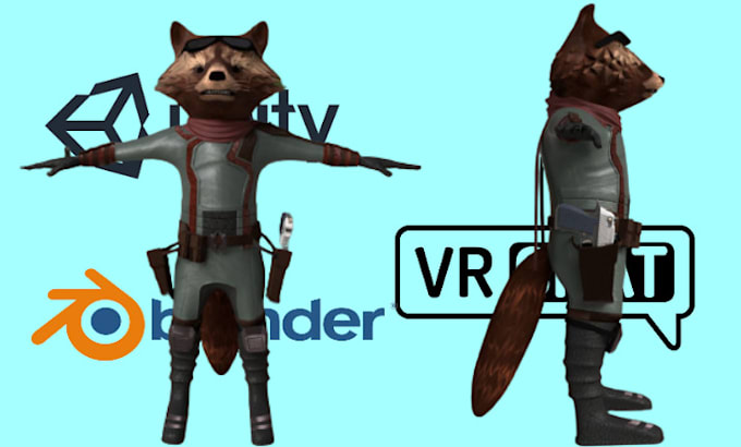 Model fancy and realistic vrchat avatar, furry avatar and vrchat outfit ...