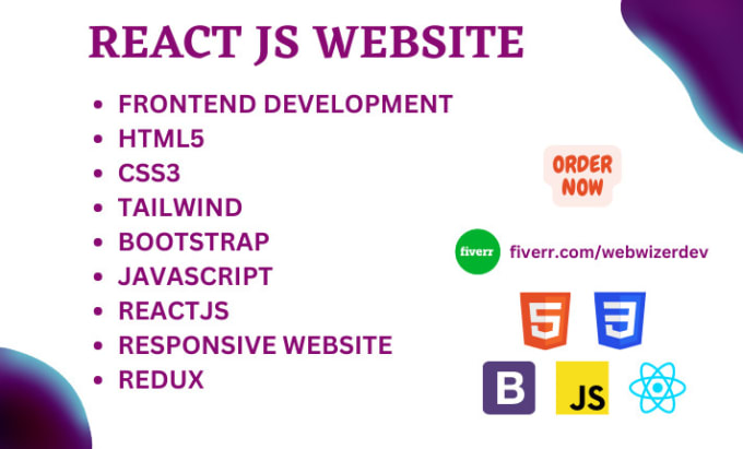 Build modern frontend website using react by Webwizerdev | Fiverr