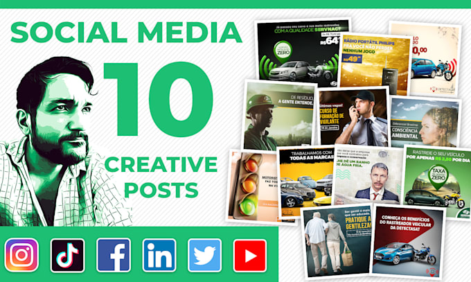 Create your custom social media posts by Fernandocaludio | Fiverr