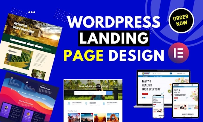 Design unique, high converting elementor pro landing page for your website by Developer_meraj ...