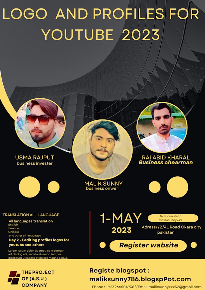 Eaditing logo design for youtube social madia design by Maliksunny249 ...