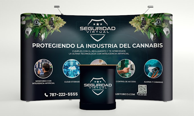 Design backdrop, trade show banner, expo booth or exhibition display by ...