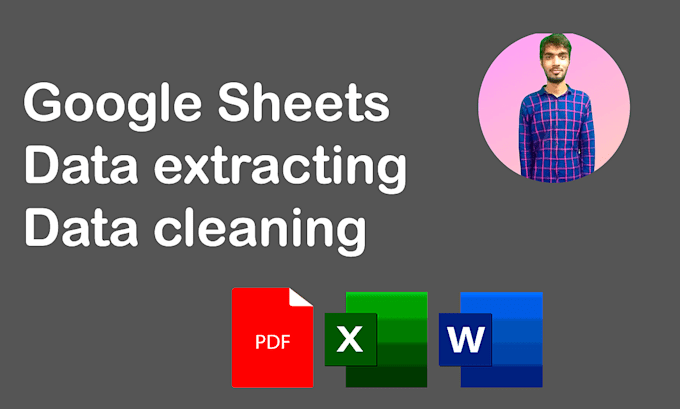 Do excel data extraction google sheets data cleaning work by Ahmadfindings | Fiverr