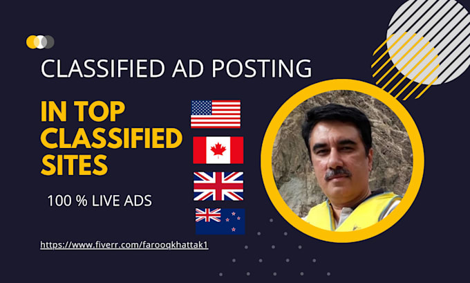 Do post your ads on top classified websites by Farooqkhattak1 | Fiverr