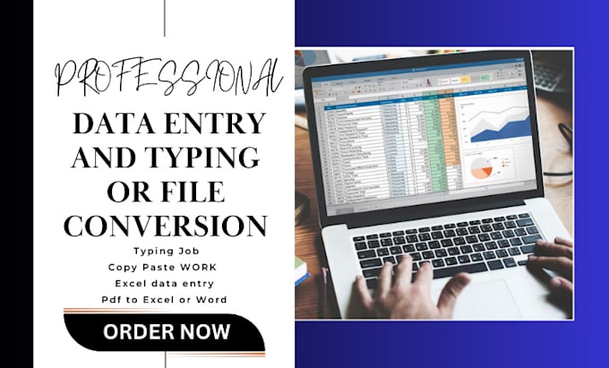 Do professional data entry typing or file conversion by Ayeshastrug ...