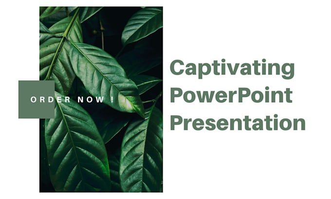 Design a captivating powerpoint presentation by Mohamedamine958 | Fiverr