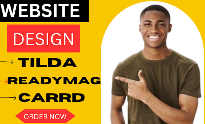 Design custom website on readymag, tilda and carrd by Digital_lenz | Fiverr