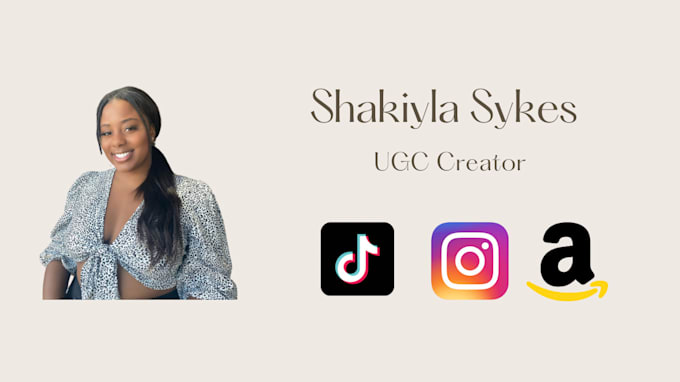 Create an amazon shoppable video for your product by Shakiylasykes | Fiverr