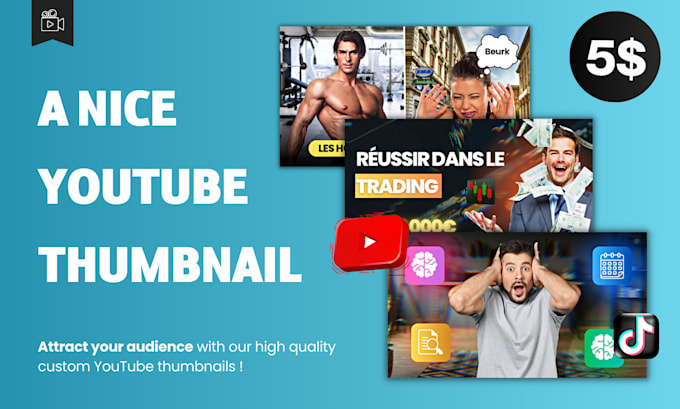 Create a beautiful thumbnail for youtube by Famakannomoko | Fiverr