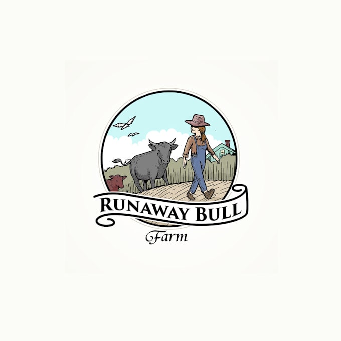 Design acknowledged and trusted creative runaway bull logo by Scarlett ...