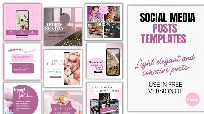 Design creative social media post templates using canva by ...