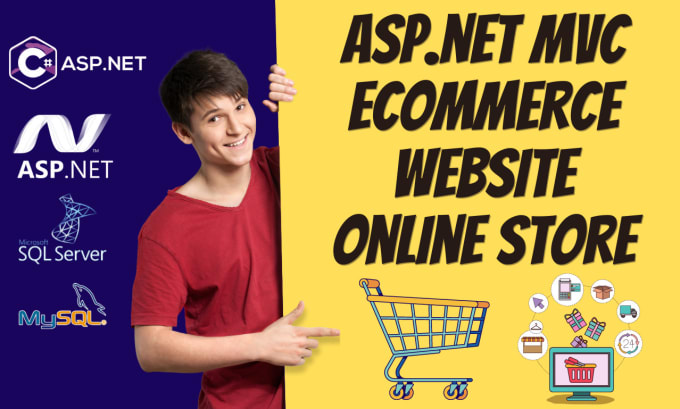 Develop an ecommerce solution in dotnet mvc