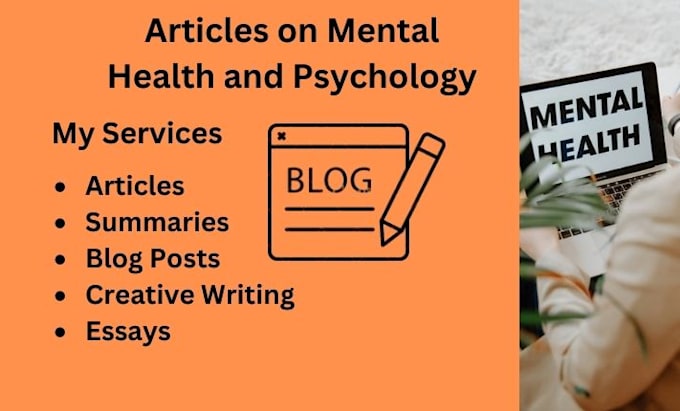 Write about mental health and psychology blogs by Fatima121nasir | Fiverr