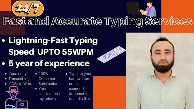 Do accurate manual typing pdf to word excel conversion by Deepthinker139 | Fiverr