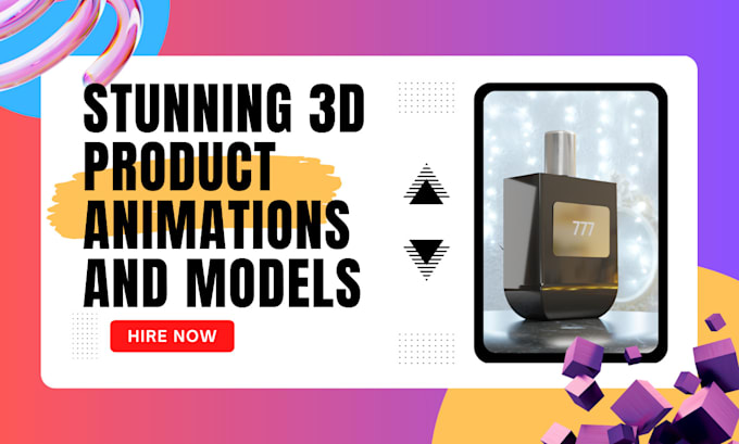 Create stunning 3d product animations and models by Faddy3d | Fiverr