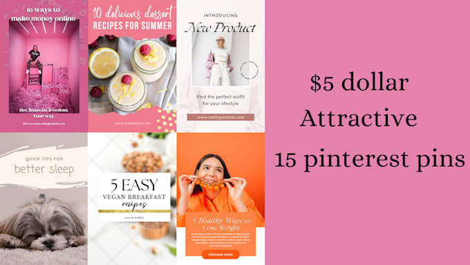 Design attractive pinterest pins by Shibani9 | Fiverr