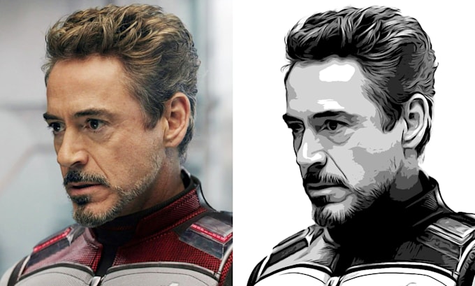 Draw a posterized vector portrait of your photo by Robertomeg | Fiverr