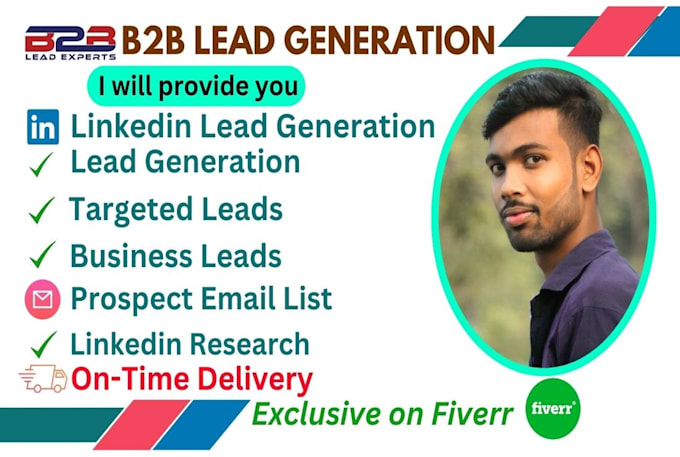 Do b2b lead generation, linkedin leads, business leads and email list building by Lead_life | Fiverr