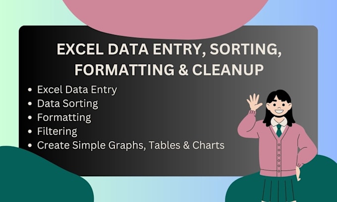 Do excel data entry, formatting and cleaning, typing, copy paste work by Leena_0987 | Fiverr