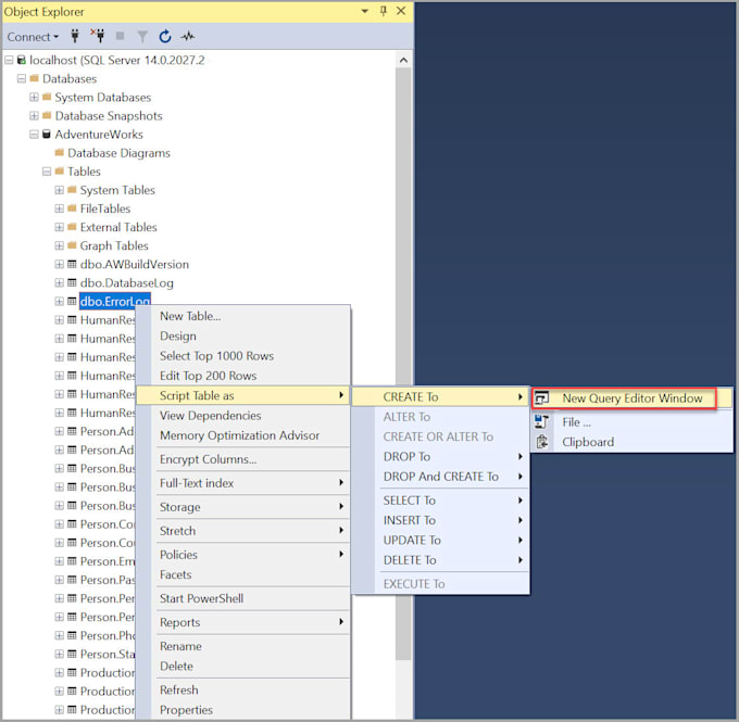 Create ms sql scripts for u by Nadaallam697 | Fiverr Create ms sql scripts for u by Nadaallam697 | Fiverr