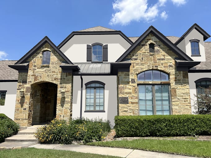 Provide professional house exterior color repaint services by ...