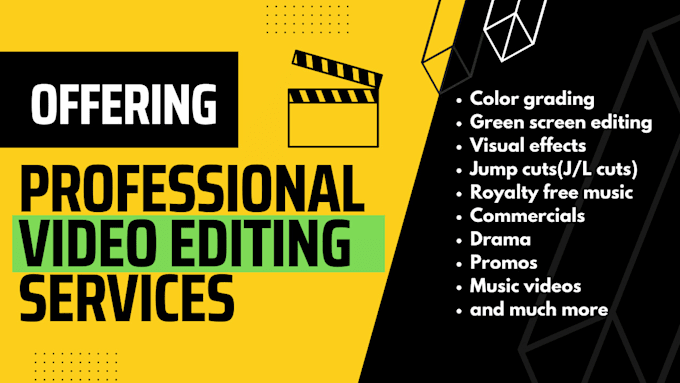 Do professional video editing and post production by Quickeditors01 ...