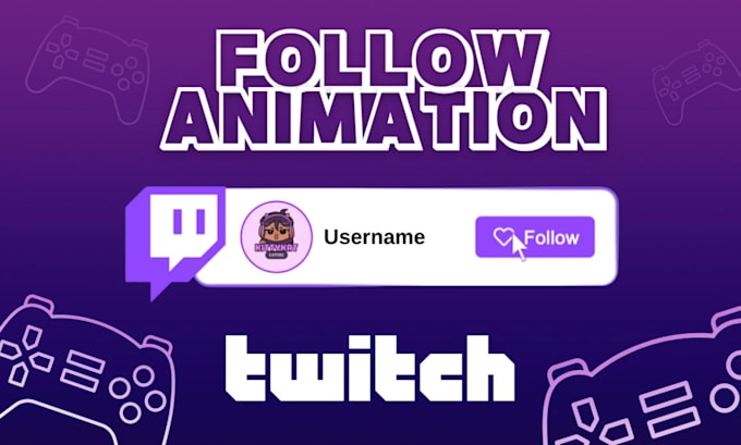 Create animated follow button for twitch and kick popup by Saadfateh ...