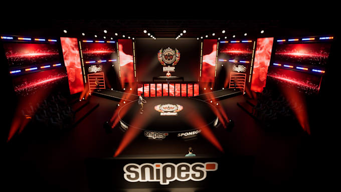 Design professional tv programs set, tv show studios,news 3d by ...