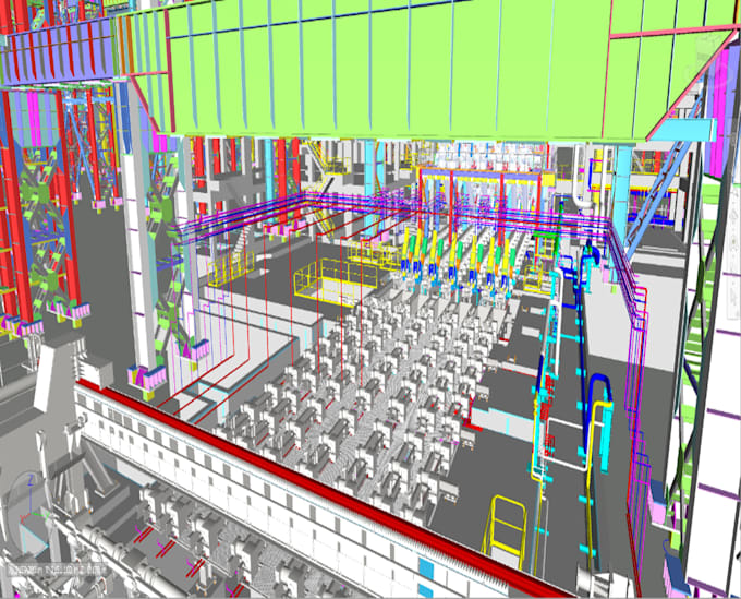 3 d factory, plant, office, workshop layout design by Bosdesignco | Fiverr